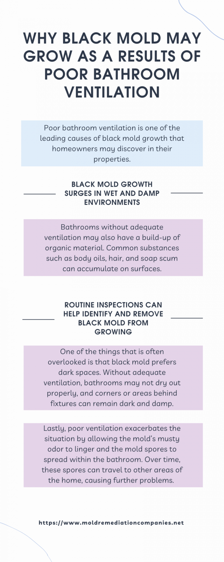Why Black Mold May Grow as a Results of Poor Bathroom Ventilation